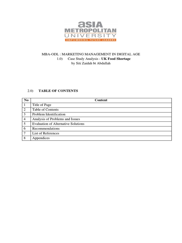 Case Study Analysis-Siti Zaidah | PDF | Labour Economics | Brexit