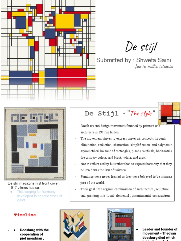 Architecture Style - de Stijl | PDF | Aesthetics | The Arts