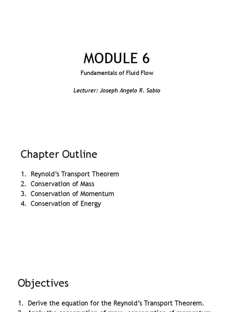 CE 023 6 Fundamentals of Fluid Flow | PDF | Continuum Mechanics | Fluid ...