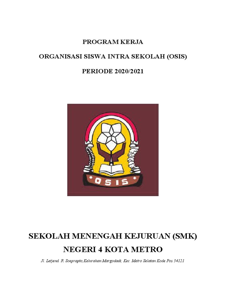 Program Kerja Osis 2020 | PDF