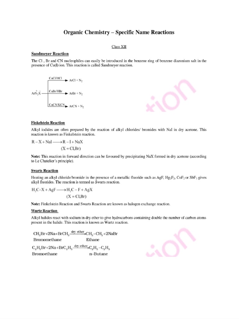 Name Reactions | PDF