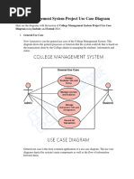 College Management System Project Use Case Diagram | PDF