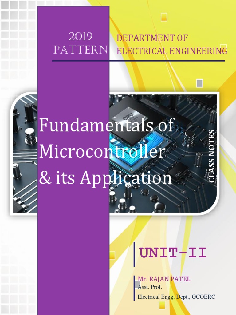Fundamentals Of Microcontroller And Its Application Unit Ii Pdf Assembly Language Computer