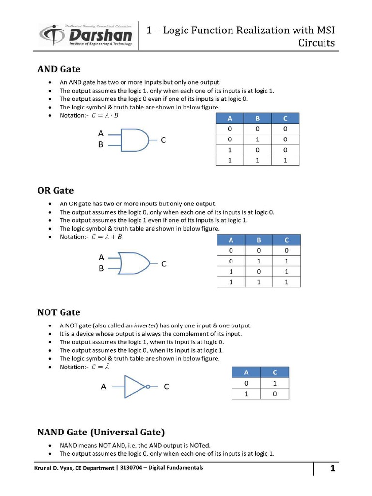 Darshan - Digital Logic Design | PDF