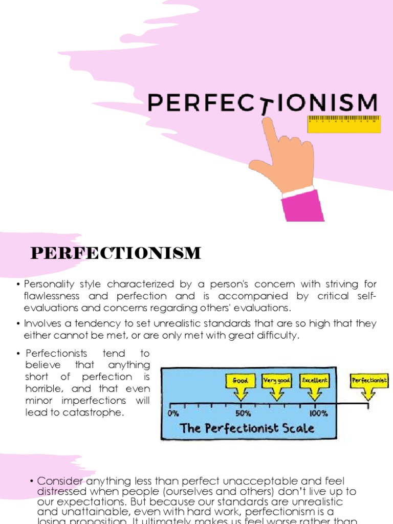 Perfectionism | PDF | Perfectionism (Psychology) | Applied Psychology