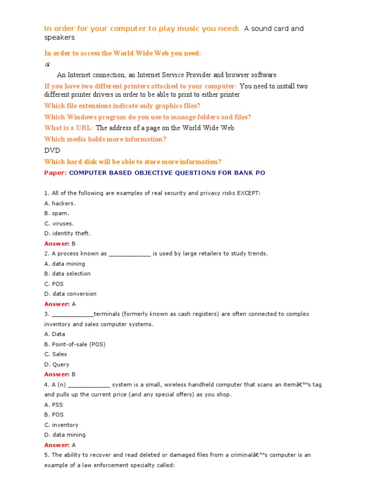 Computer Basics | PDF | Personal Computers | Operating System