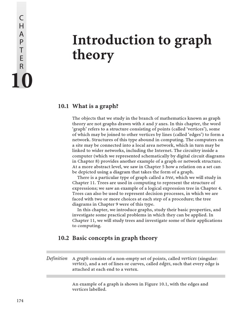 Introduction To Graph Theory: C H A P T E R | PDF | Vertex (Graph ...