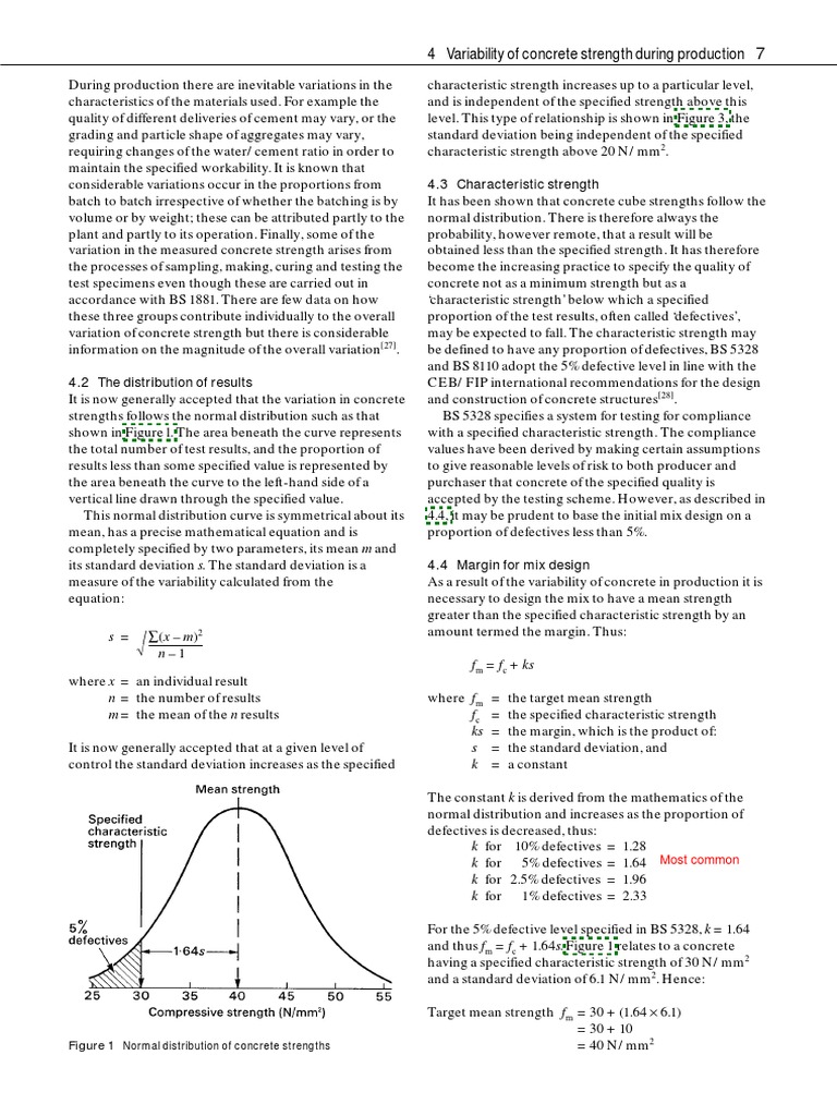 Mix Design | PDF | Concrete | Standard Deviation