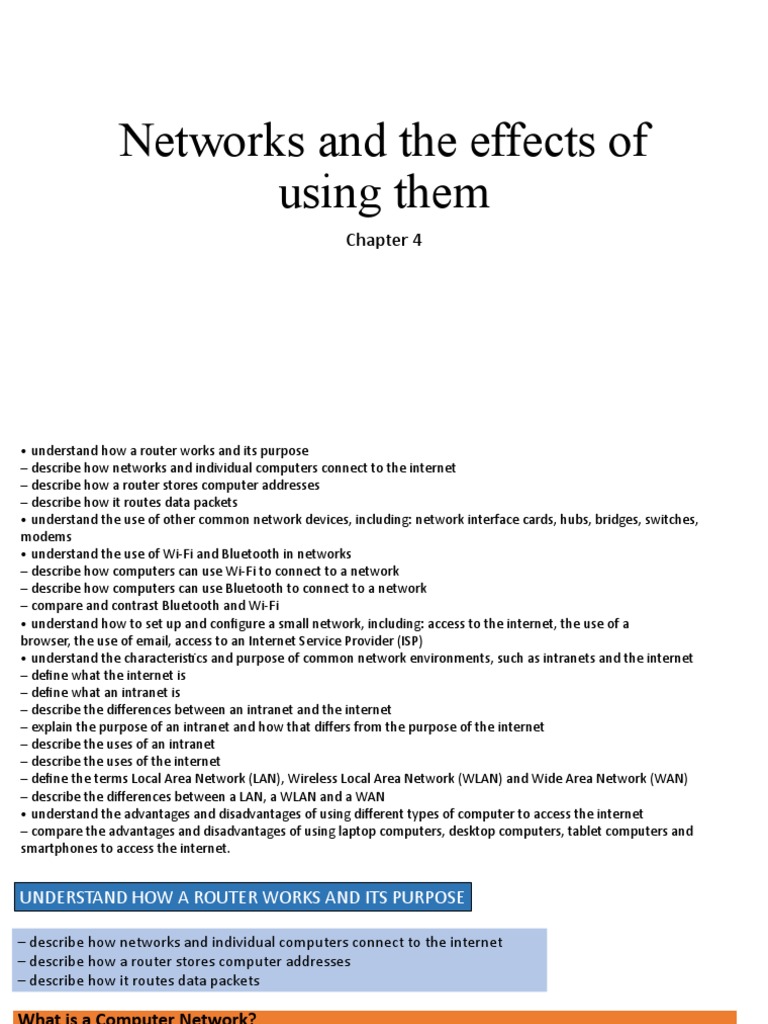 Networks and The Effects of Using Them | Download Free PDF | Computer ...
