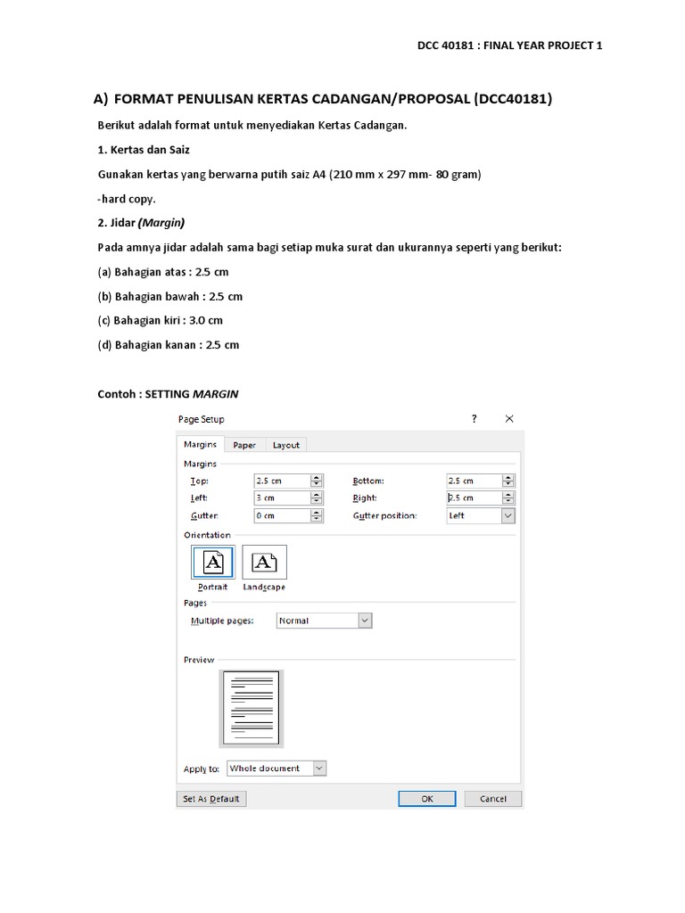Panduan Format Penulisan Proposal - Dec20 | PDF