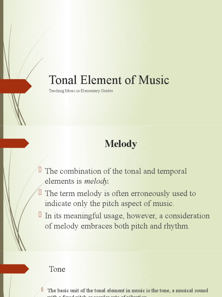 Tonal Element of Music | PDF