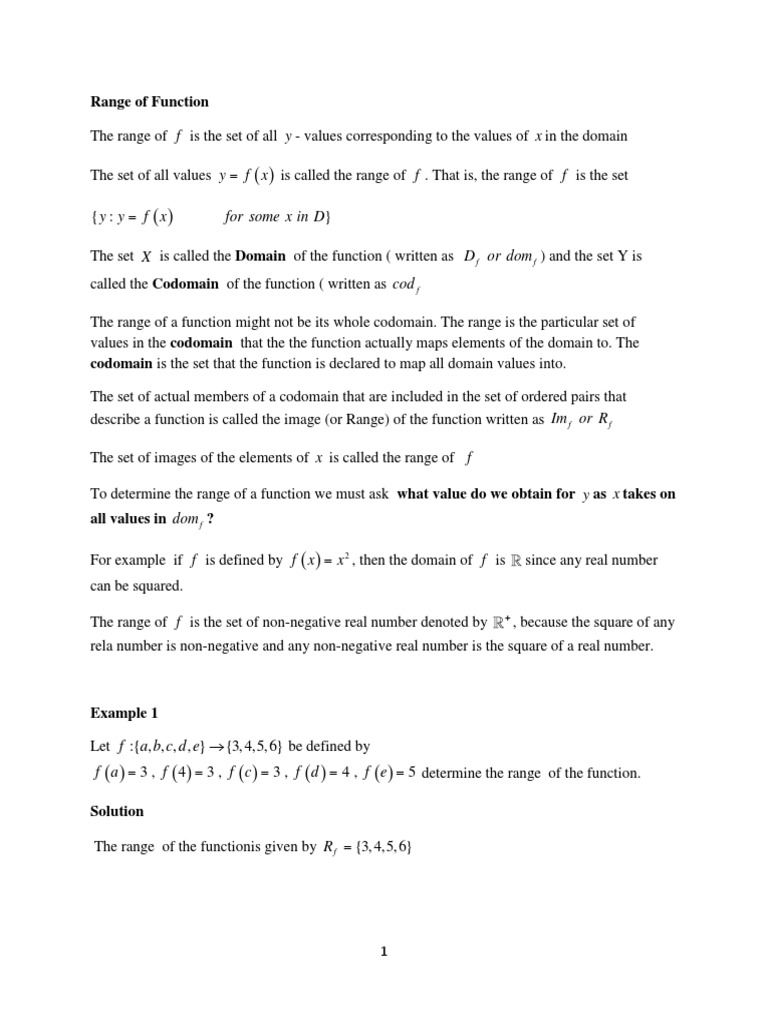 the-range-of-a-function-pdf-function-mathematics-analysis