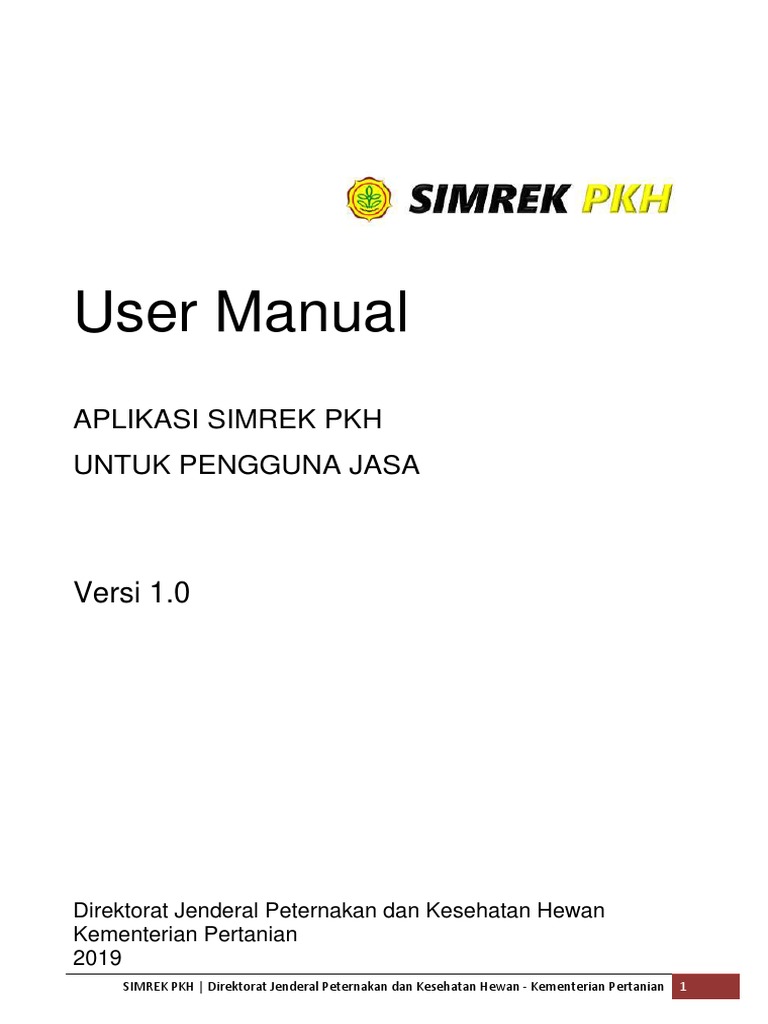 Panduan SIMREK PKH untuk Pengguna | PDF