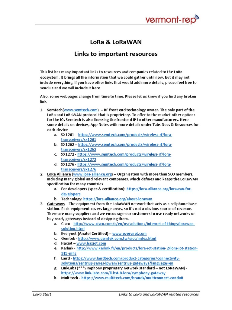 LoRa Start 20181113 - ND | PDF | Computing | Computer Engineering