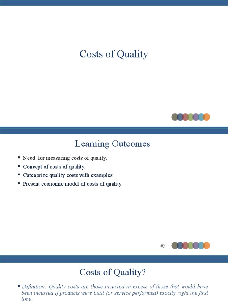Understanding Costs of Quality | PDF | Technology & Engineering