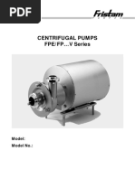 Fristam FZ Manual | PDF | Bearing (Mechanical) | Pump