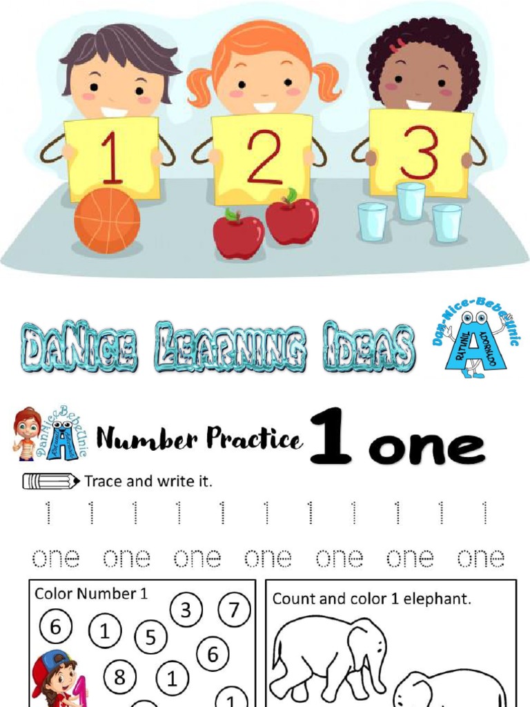 Number-Worksheet-PRE SCHOOL | PDF | Language Arts & Discipline