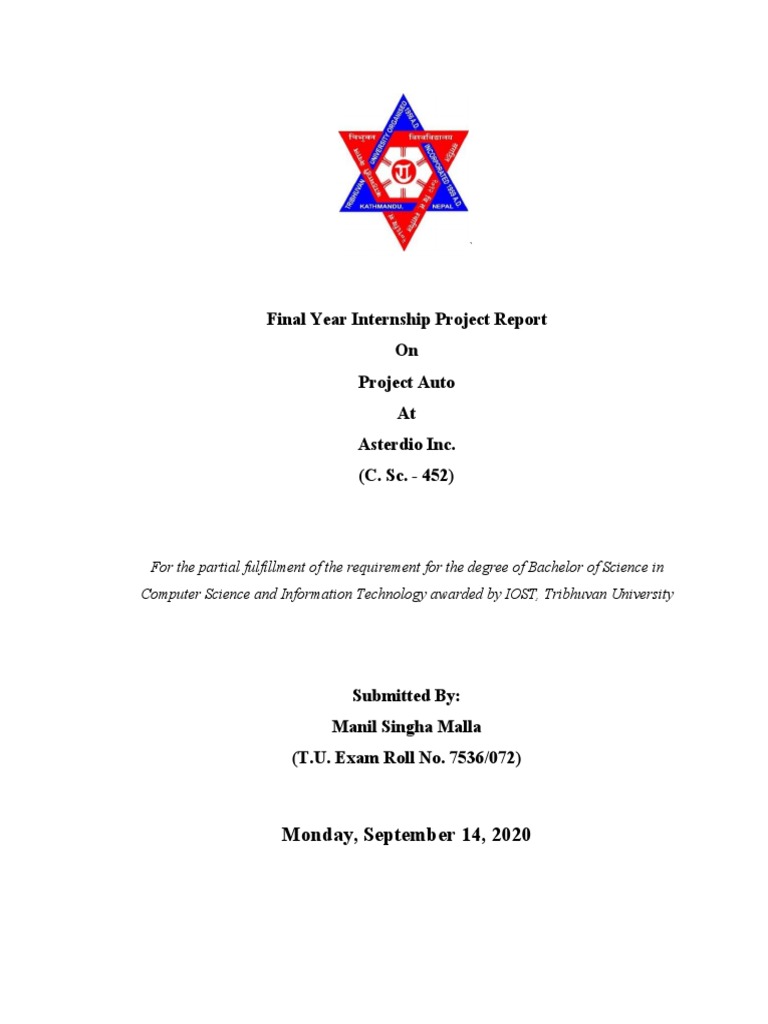 Internship Report Sample 01 | Download Free PDF | System | Java Script Internship Report Sample 01 | Download Free PDF | System | Java Script