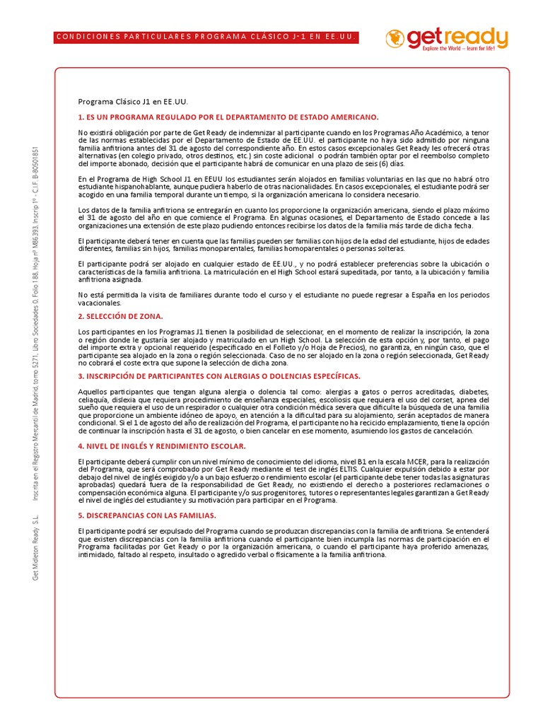 Condiciones-Particulares-Programa-Clasico - J1-Getready | PDF