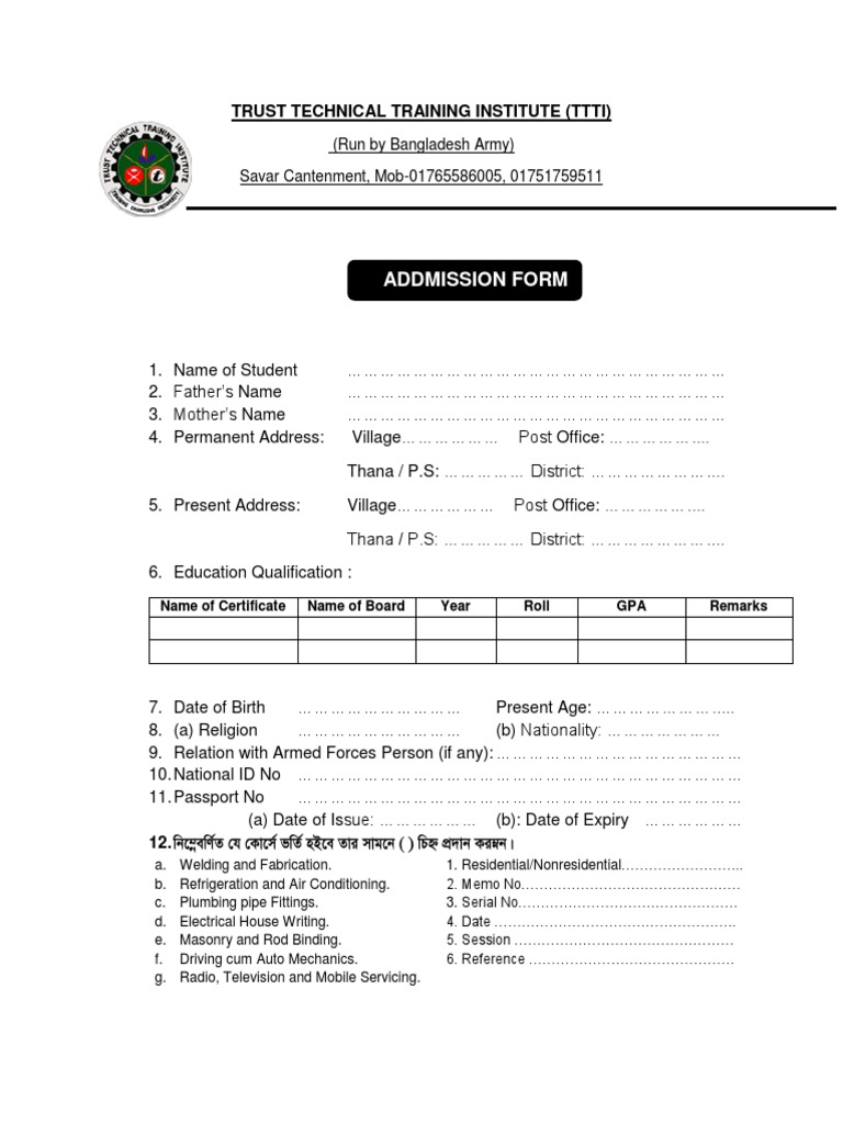Trust Technical Training Institute | PDF | Career & Growth | Sports ...