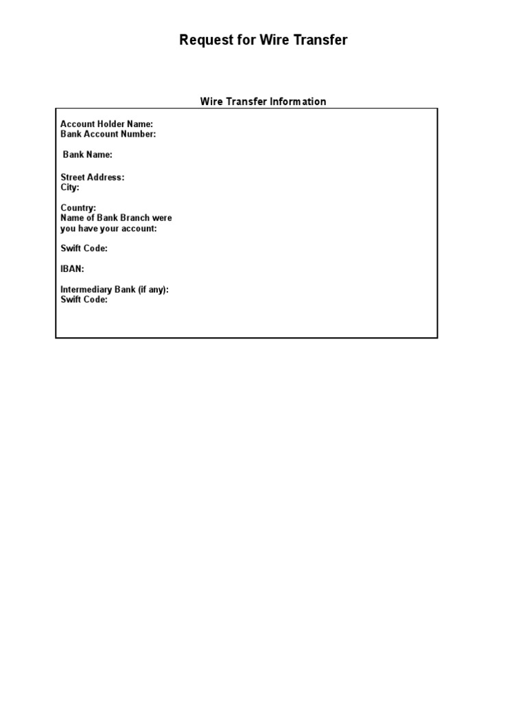 Wire Transfer Information | PDF