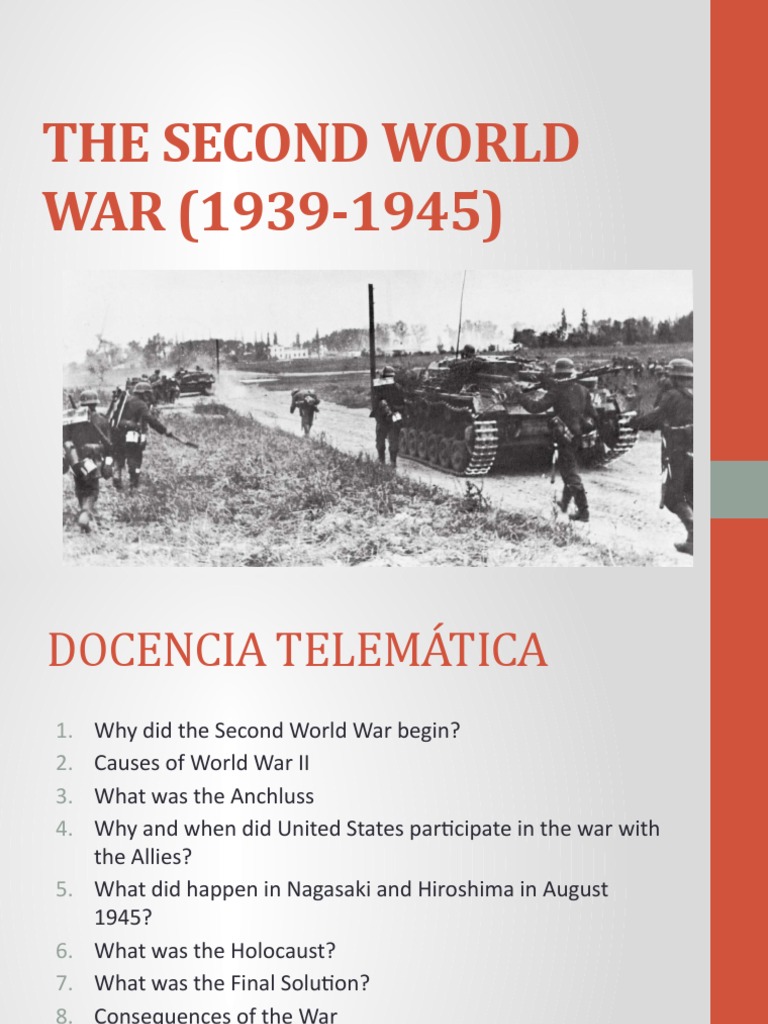 The Second World War (1939-1945) | PDF