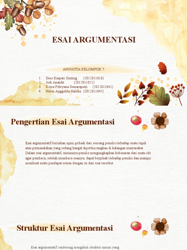 Esai Argumentasi | PDF