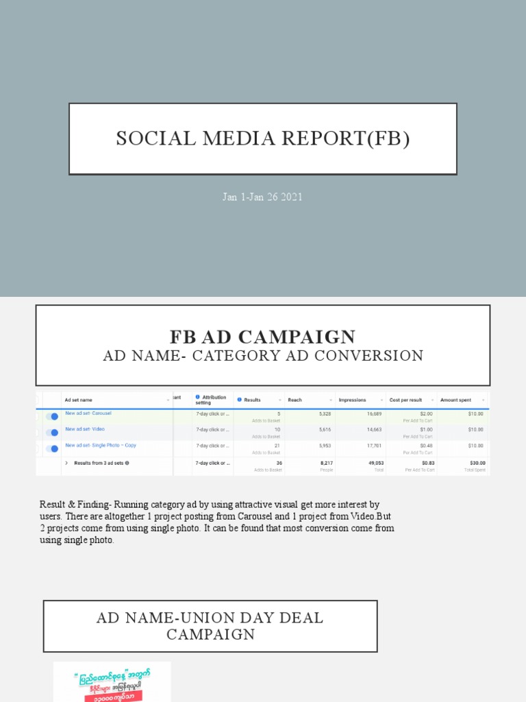 Social Media Report (FB) | PDF | Websites | Popular Culture & Media Studies