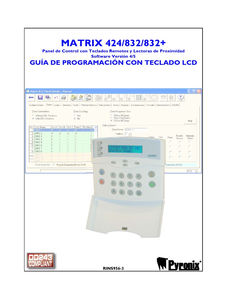 Matrix 424 832 832 - V4 - Manual de Programacion LCD | PDF ...
