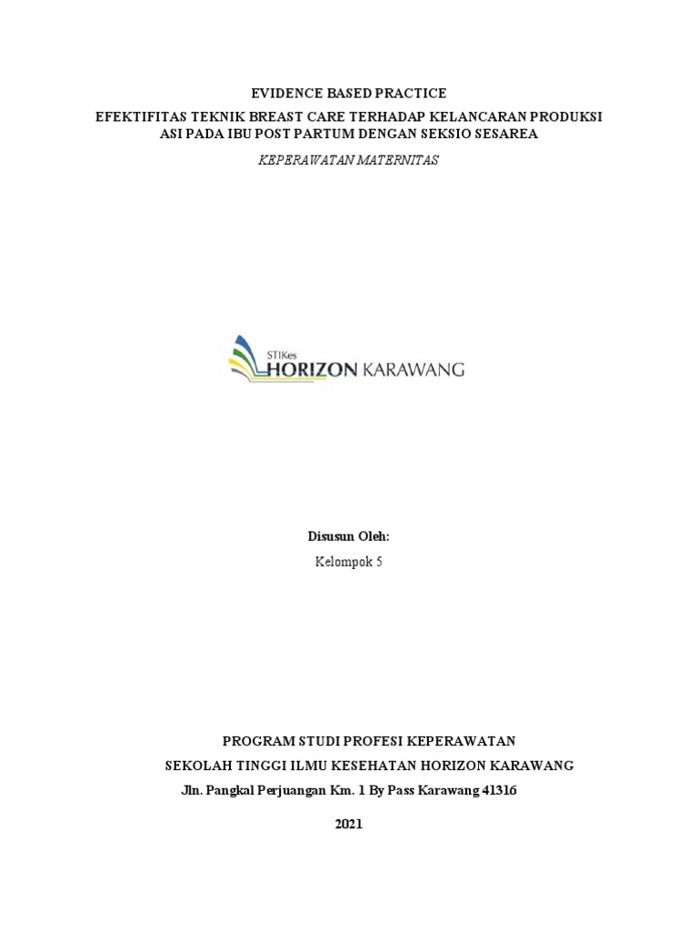 Kelompok 5-EBP Breast Care | PDF