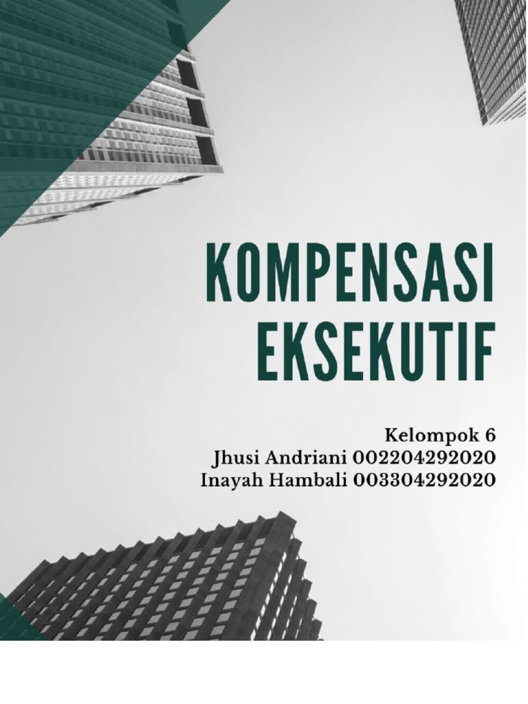 Definisi dan Teori Kompensasi Eksekutif | PDF | Karier & Perkembangan ...