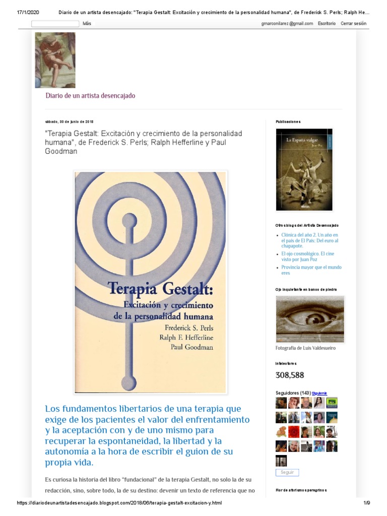 "Terapia Gestalt: Excitación y Crecimiento de La Personalidad Humana ...
