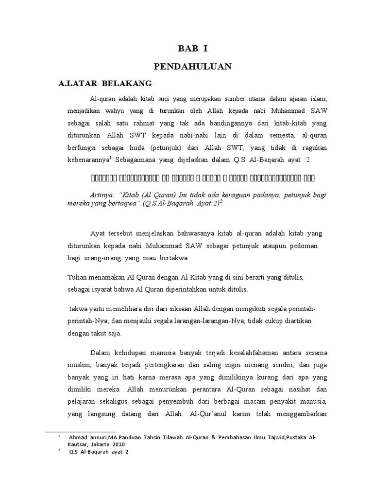 Analisis Mustholah Tajwid Al-Qur'an | PDF