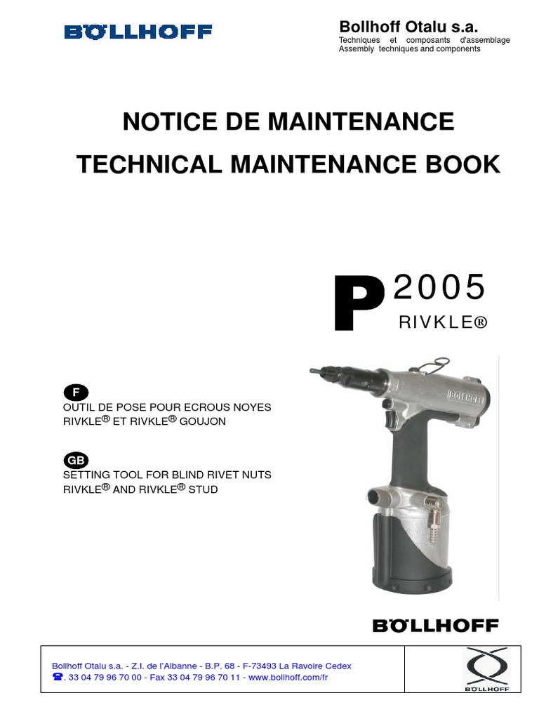 Manual de Mantenimiento P2005 | PDF