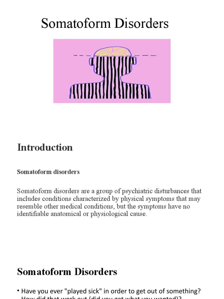 Somatoform Disorders | PDF | Mental Disorder | Anxiety Disorder