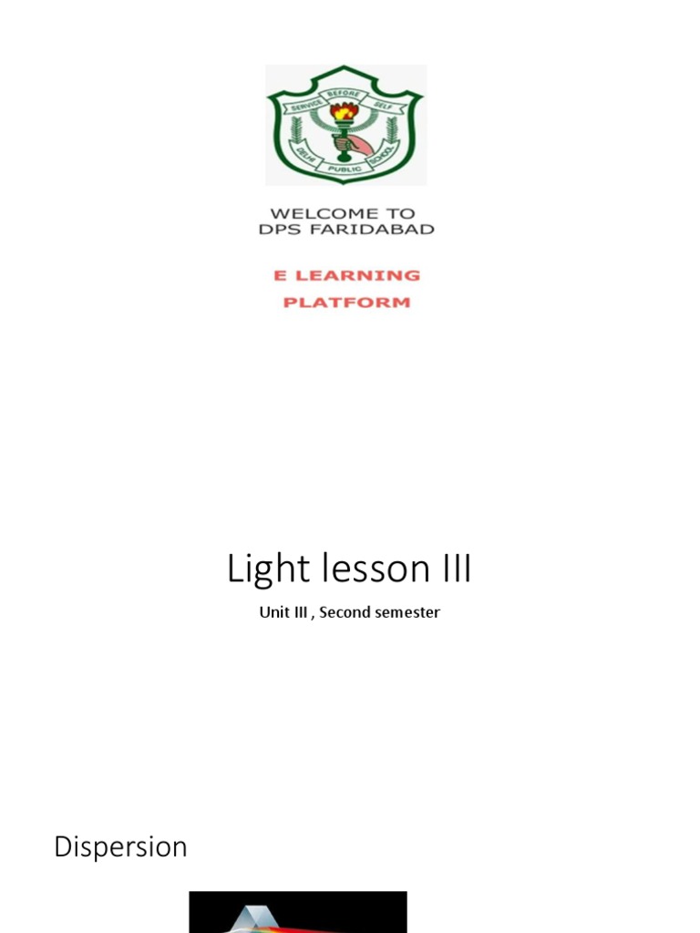 Light Lesson 3 | Download Free PDF | Eye | Rainbow