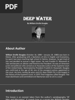 Class 12 English PPT Deep Water | PDF | Swimming | Fear