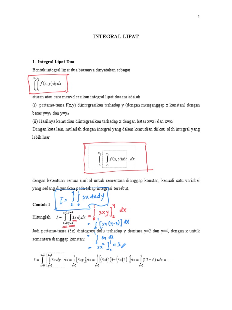 Integral Lipat Dua Dan Tiga 3 | PDF