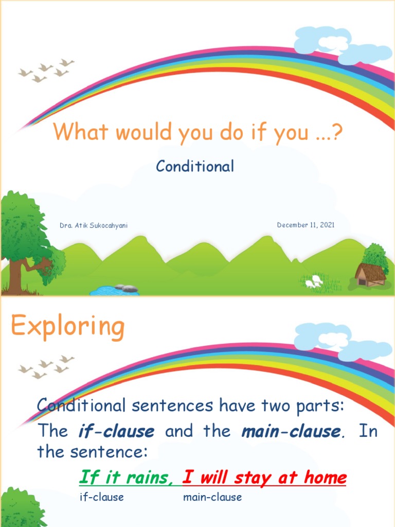 What Would You Do If You ... ?: Conditional | PDF | Syntax | Language Mechanics