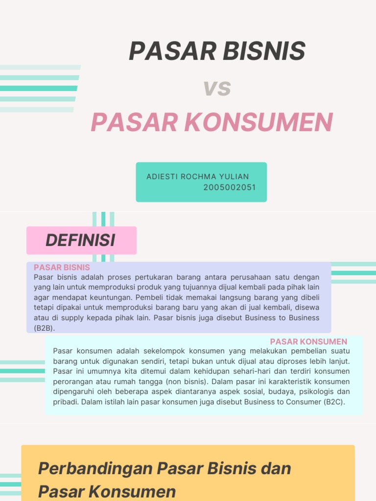 PASAR BISNIS Vs PASAR KONSUMEN | PDF