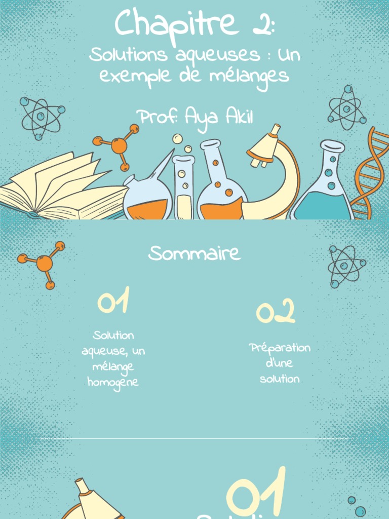 Chapitre 2 - Solutions Aqueuses | PDF | Solution | Solvant