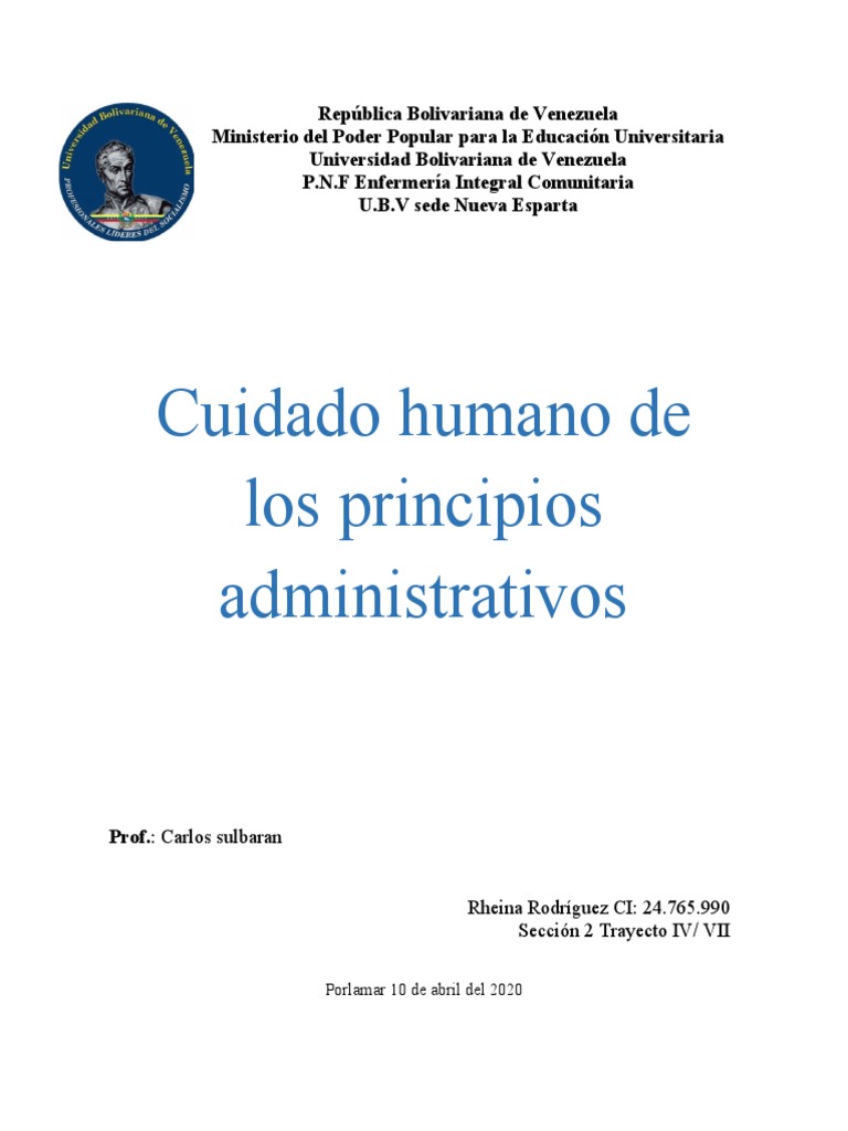 Administracion de La Enfermeria | PDF | Enfermería