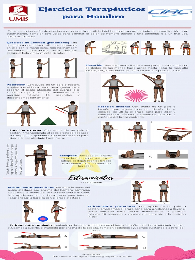 Ejercicios Terapeuticos para Hombro | PDF | Hombro | Sistema ...