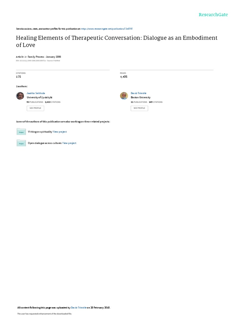 Healing Dialogue: How Therapeutic Conversations Can Embody Love Through ...