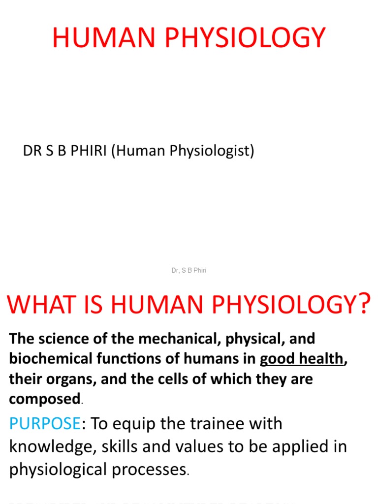 Understanding Human Physiology Basics | PDF | Wellness
