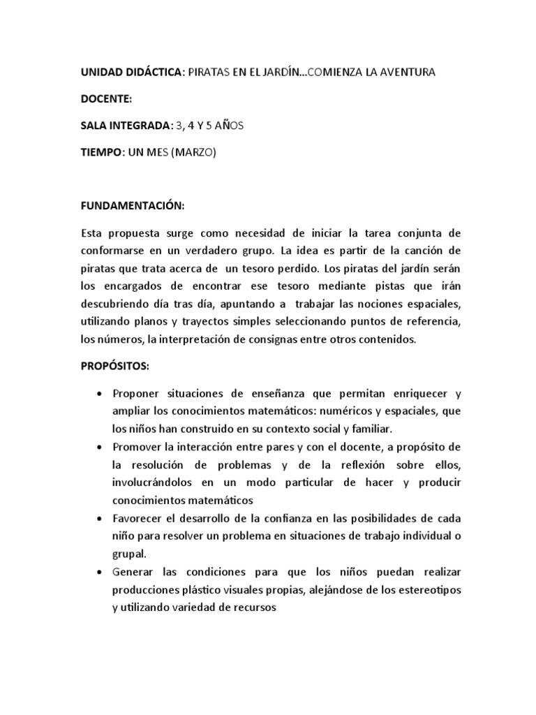 Unidad Didáctica Los Piratas2 | PDF | Piratería | Zapato