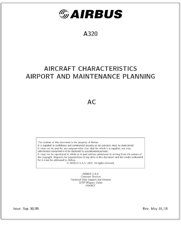 @AIRBUS A320 AIRCRAFT CHARACTERISTICS AIRPORT AND MAINTENANCE PLANNING ...