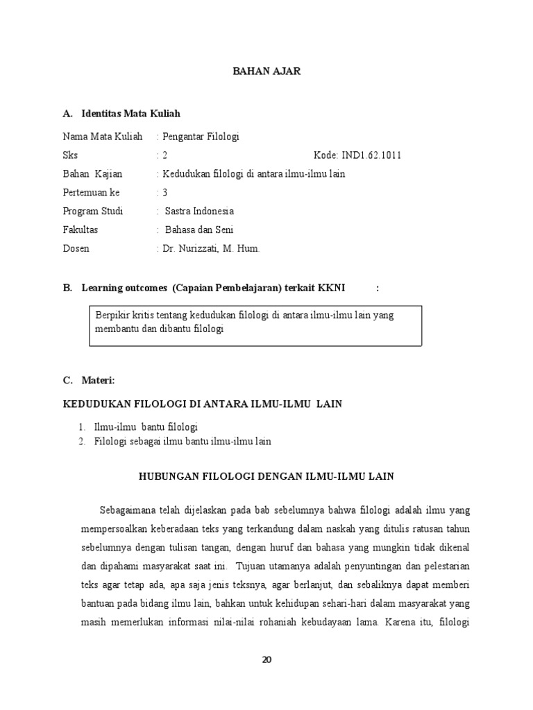 Bahan Ajar Pertemuan 3 | PDF