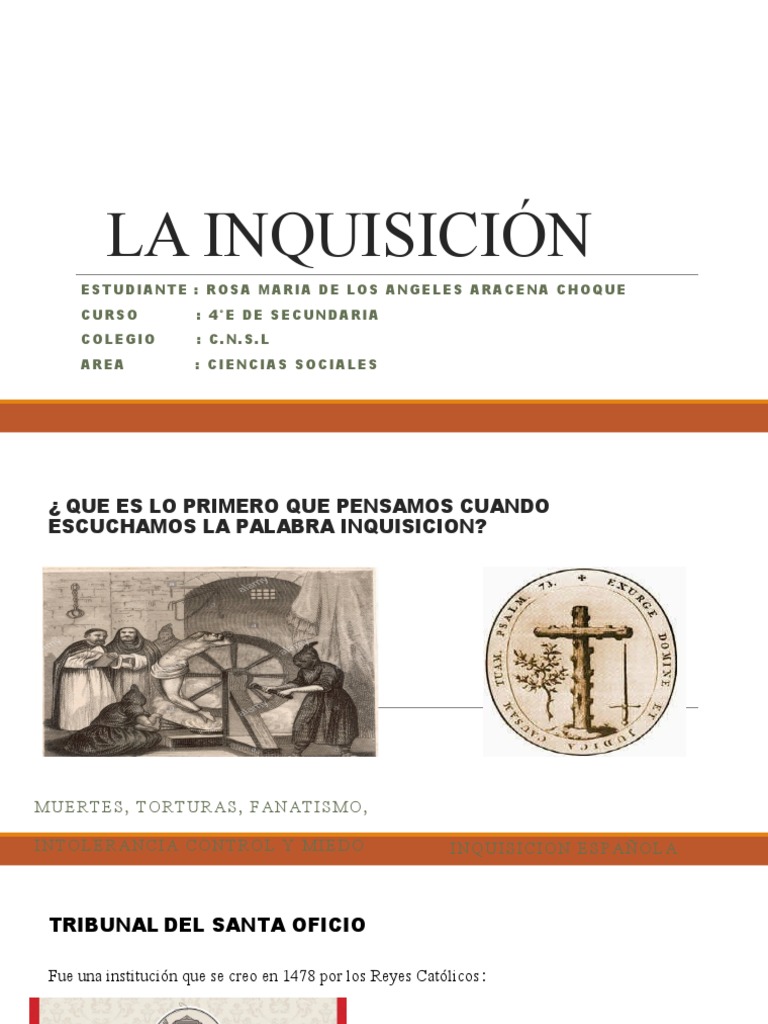La Inquisición | PDF | Inquisición | Inquisición española