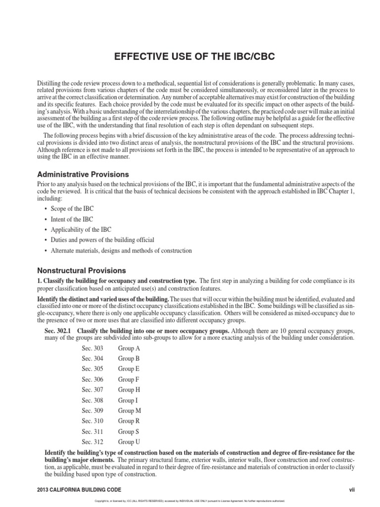 2013 CBC (V2.0f) Effective Use of The IBC - CBC 2 | PDF | Fire ...